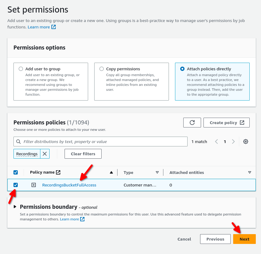 AWS S3 Setup For Recordings | Video Service Desk
